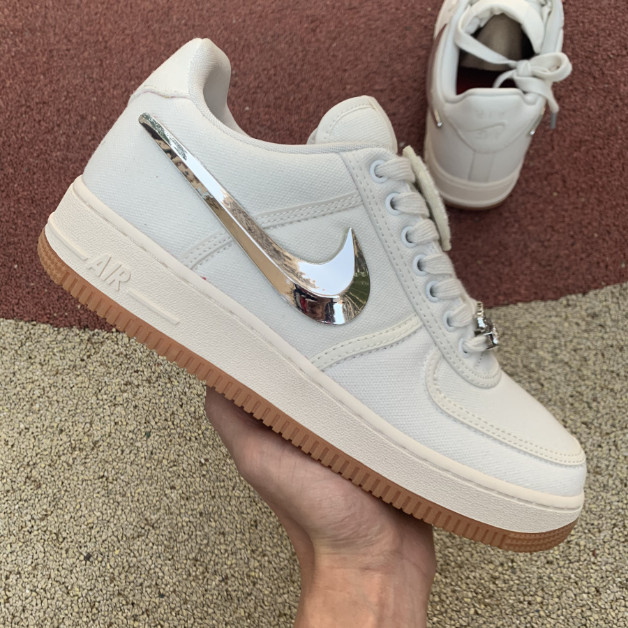 Travis Scott x Air Force 1 'Sail' - SneakerCharter.com