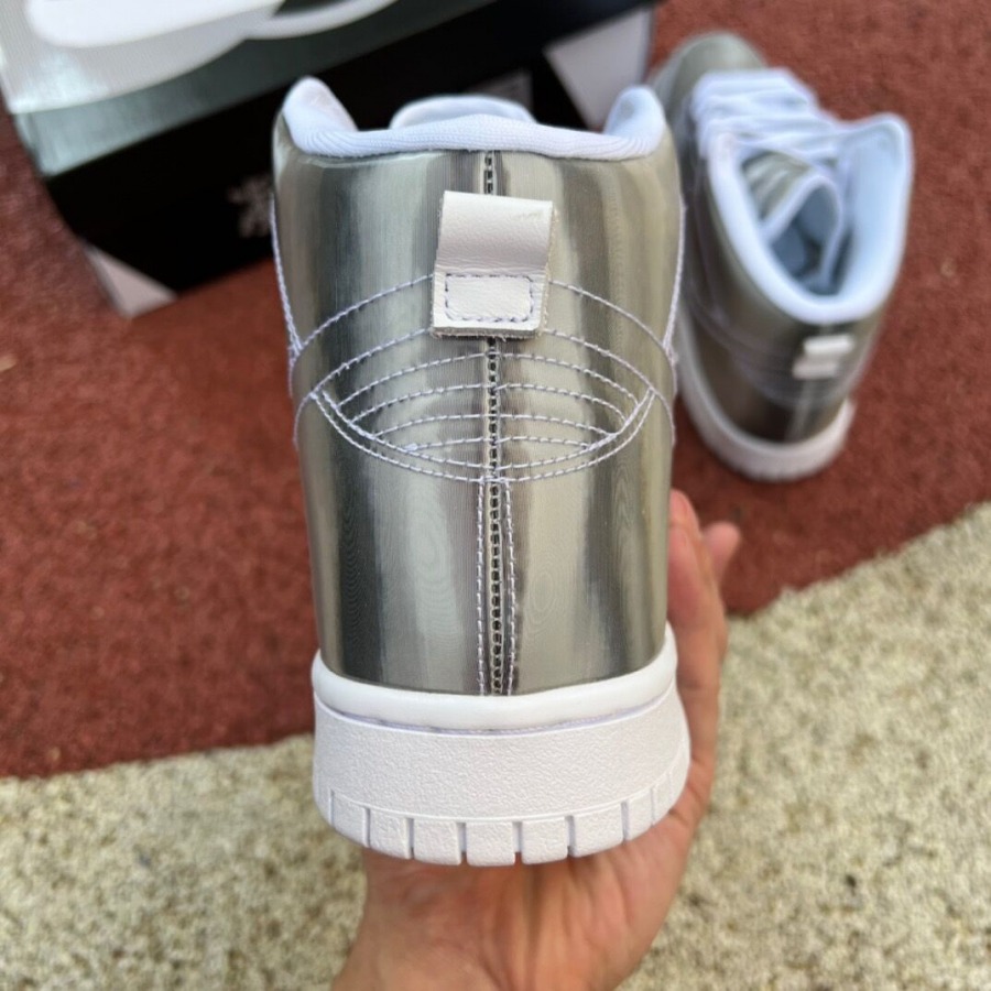 Clot x Dunk High 'Silver Metallic' - SneakerCharter.com