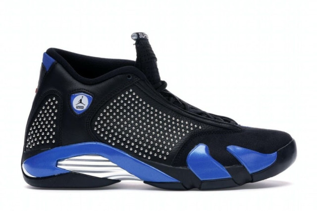 Supreme x Air Jordan 14 Retro 'Black Varsity Royal' - SneakerCharter.com