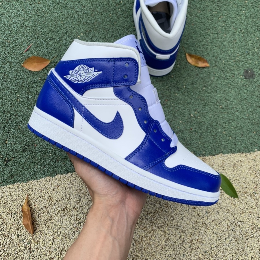 Wmns Air Jordan 1 Mid 'Kentucky Blue' - SneakerCharter.com