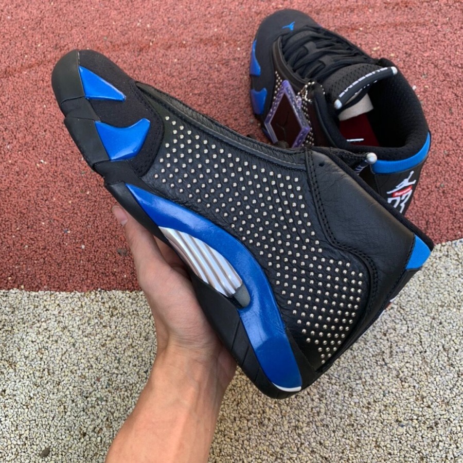 Supreme x Air Jordan 14 Retro 'Black Varsity Royal' - SneakerCharter.com