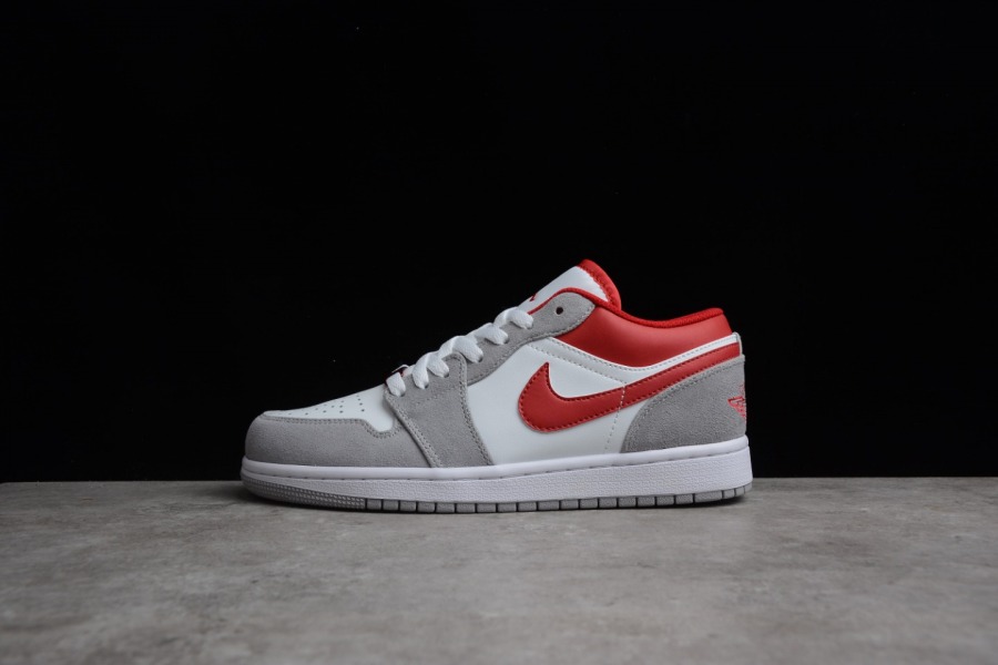 Air Jordan 1 Low SE 'Light Smoke Grey Gym Red' - SneakerCharter.com