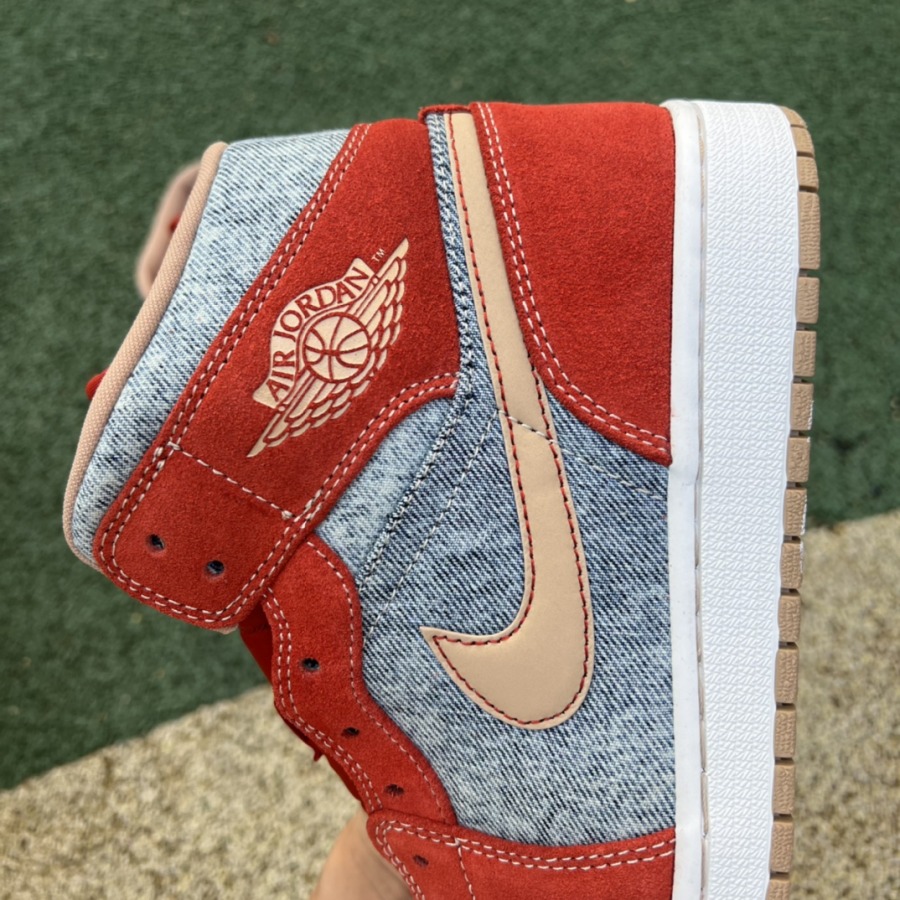 Air Jordan 1 Mid 'Denim Red' - SneakerCharter.com