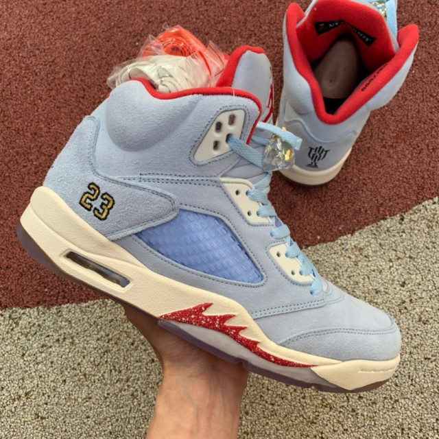Trophy Room x Air Jordan 5 Retro 'Ice Blue' - SneakerCharter.com