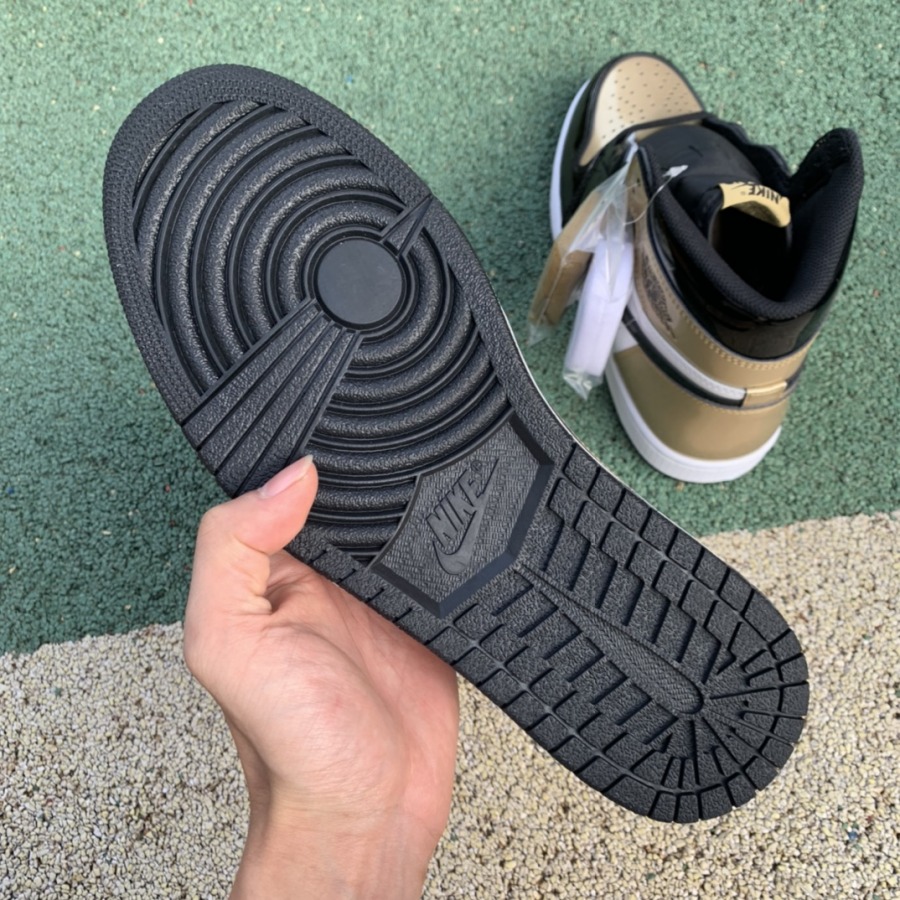 Jordan 1 Retro High NRG Patent Gold Toe - SneakerCharter.com