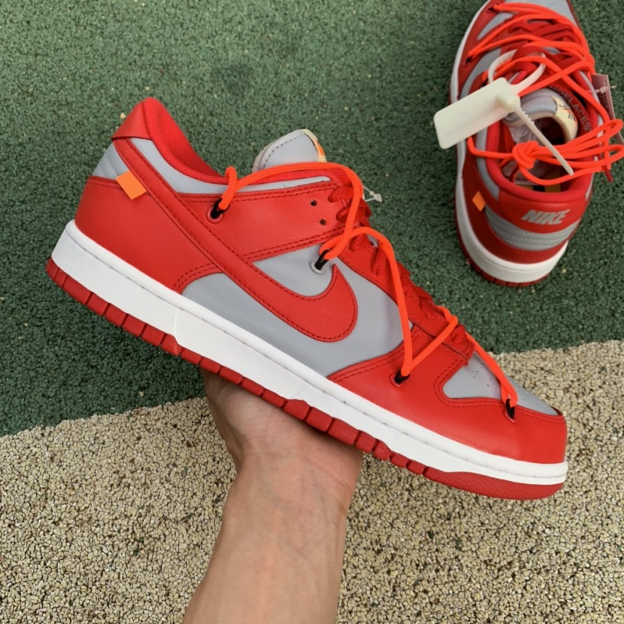 Off-White x Dunk Low 'University Red' - SneakerCharter.com