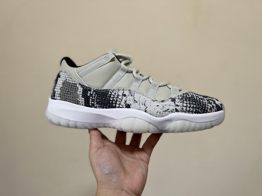 Air Jordan 11 Retro Low 'Light Bone Snakeskin' - SneakerCharter.com
