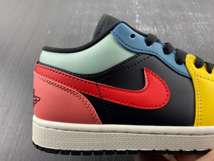 Air Jordan 1 Low SE 'Black Multi-Color' - SneakerCharter.com