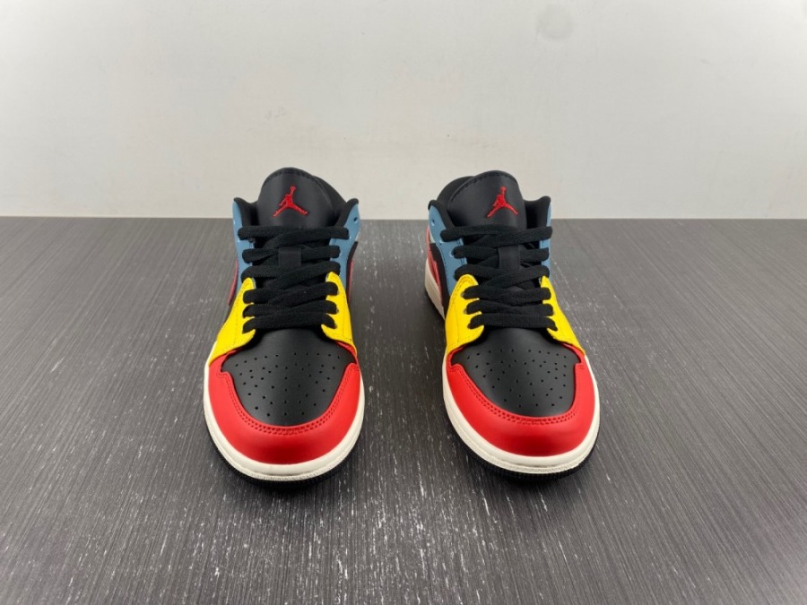 Air Jordan 1 Low SE 'Black Multi-Color' - SneakerCharter.com