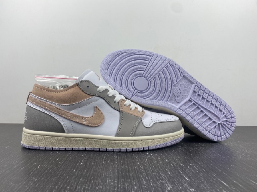 Air Jordan 1 Low SE Craft 'Inside Out - Tech Grey' - SneakerCharter.com