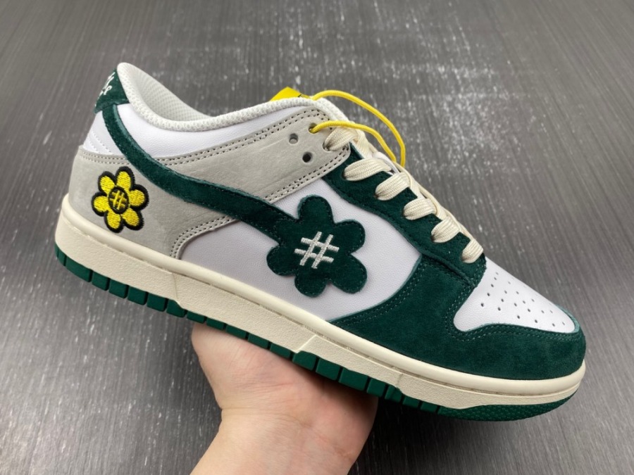 Water The Plant x Nike Dunk Low 'White Green' - SneakerCharter.com