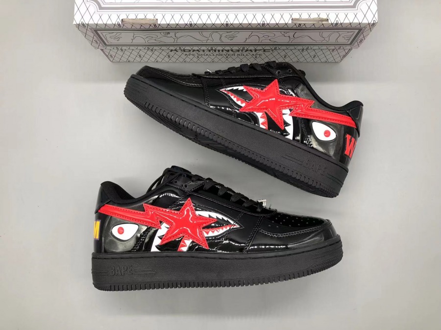 Bapesta Low M2 'Shark Face - Black' - SneakerCharter.com