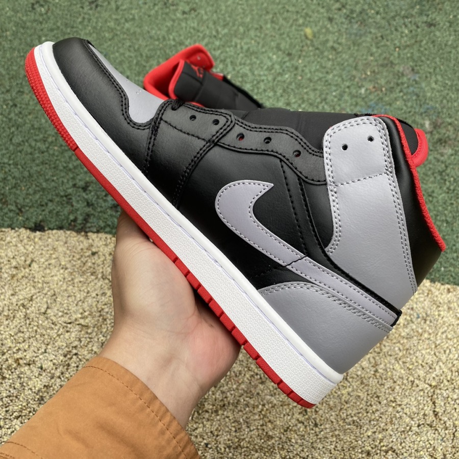 Air Jordan 1 Mid 'Bred Shadow' - SneakerCharter.com